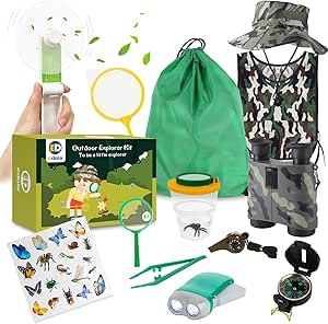 Kids Explorer Kit, Outdoor Adventure Exploration Kit with Pocket Travel ...