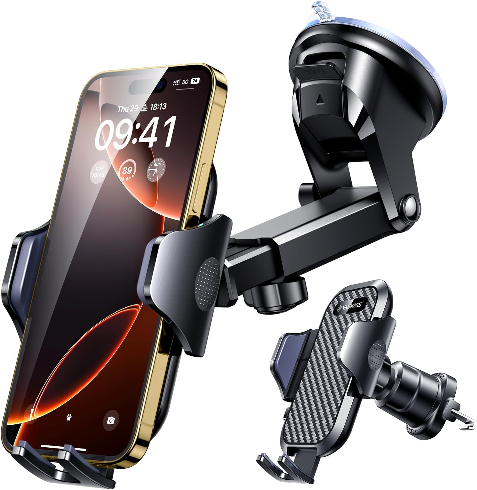 Amazon.com: VANMASS Car Phone Holder 2025 Ultimate Military-Grade Phone ...