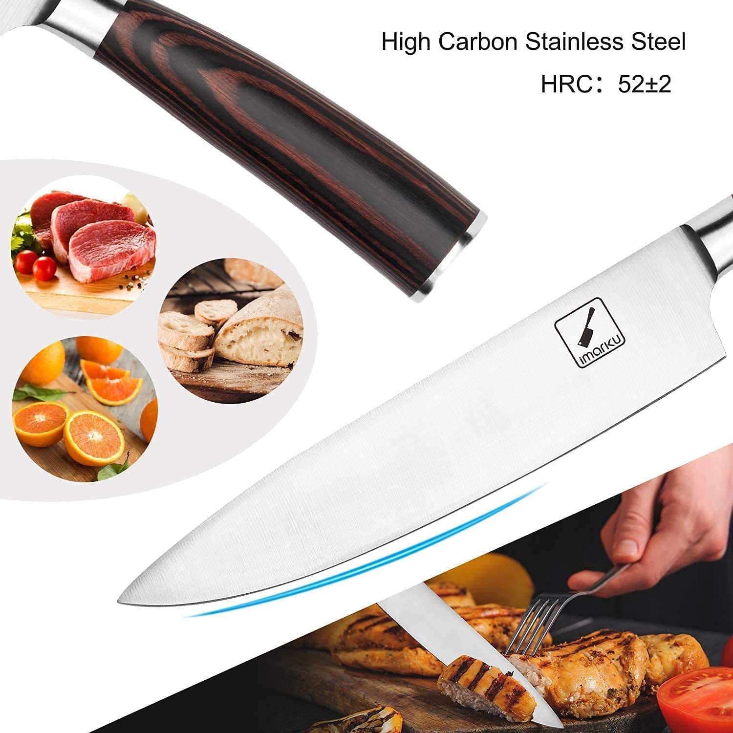 Snapklik.com : Imarku Knife Set, 16-Pieces Premium Kitchen Knife Set