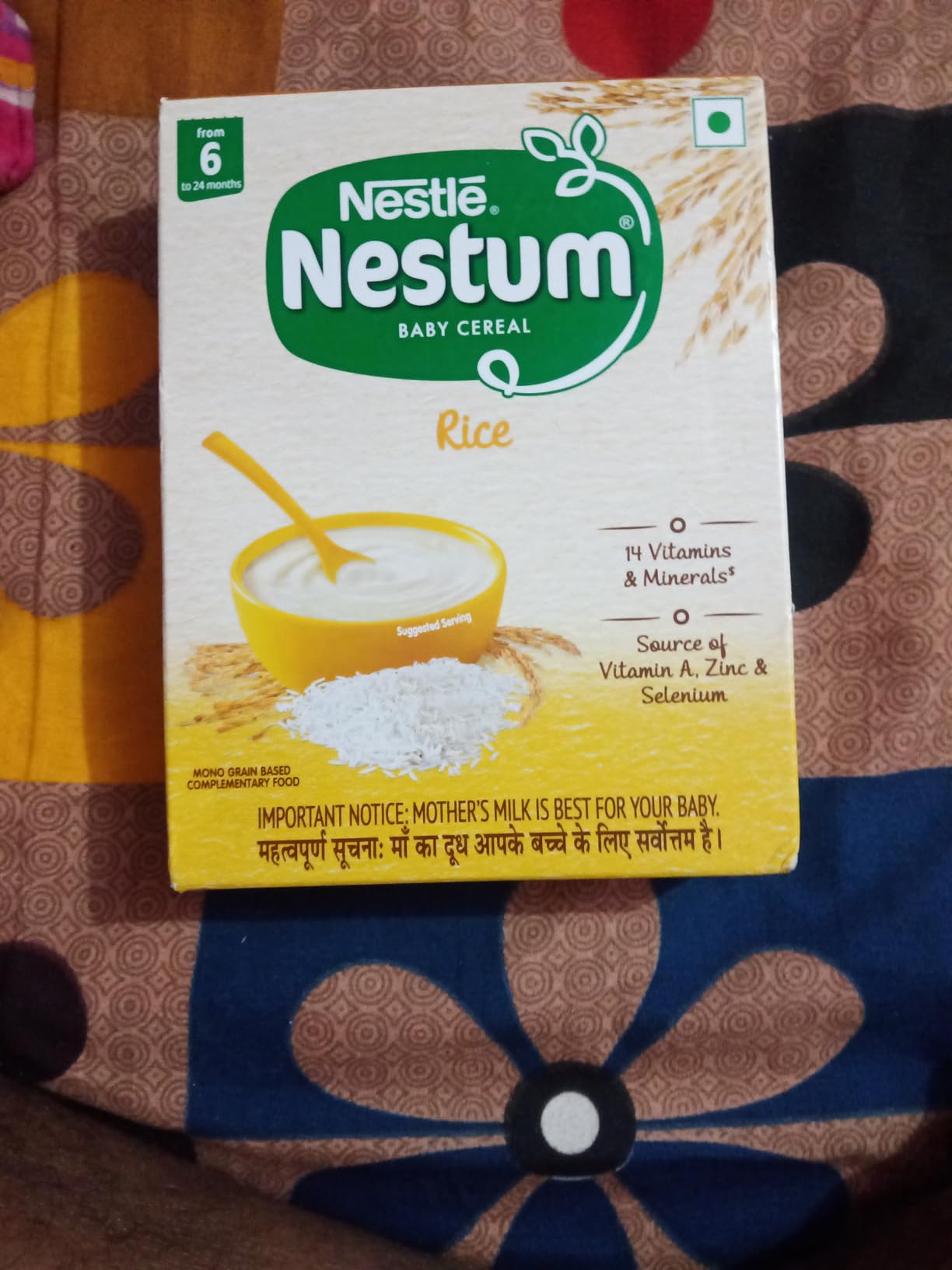 Nestle Nestum Baby Cereal – From 6 to 12 months, Rice, 300g Bag-in-Box ...