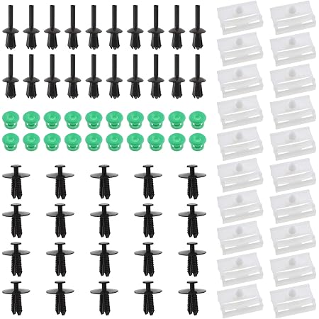 20 Sets of Side Skirt Clips Kit Trim Moulding Grommet Compatible with ...