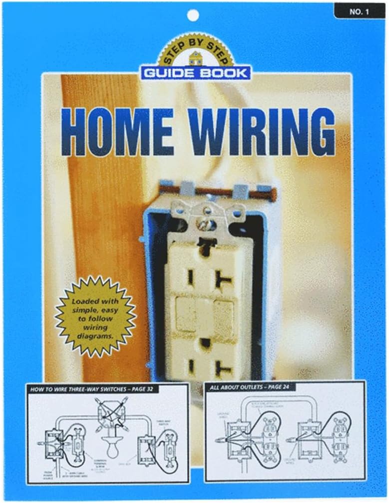 Amazon.com : Step-by-Step Guide Book Home Wiring Manual Wirebound ...
