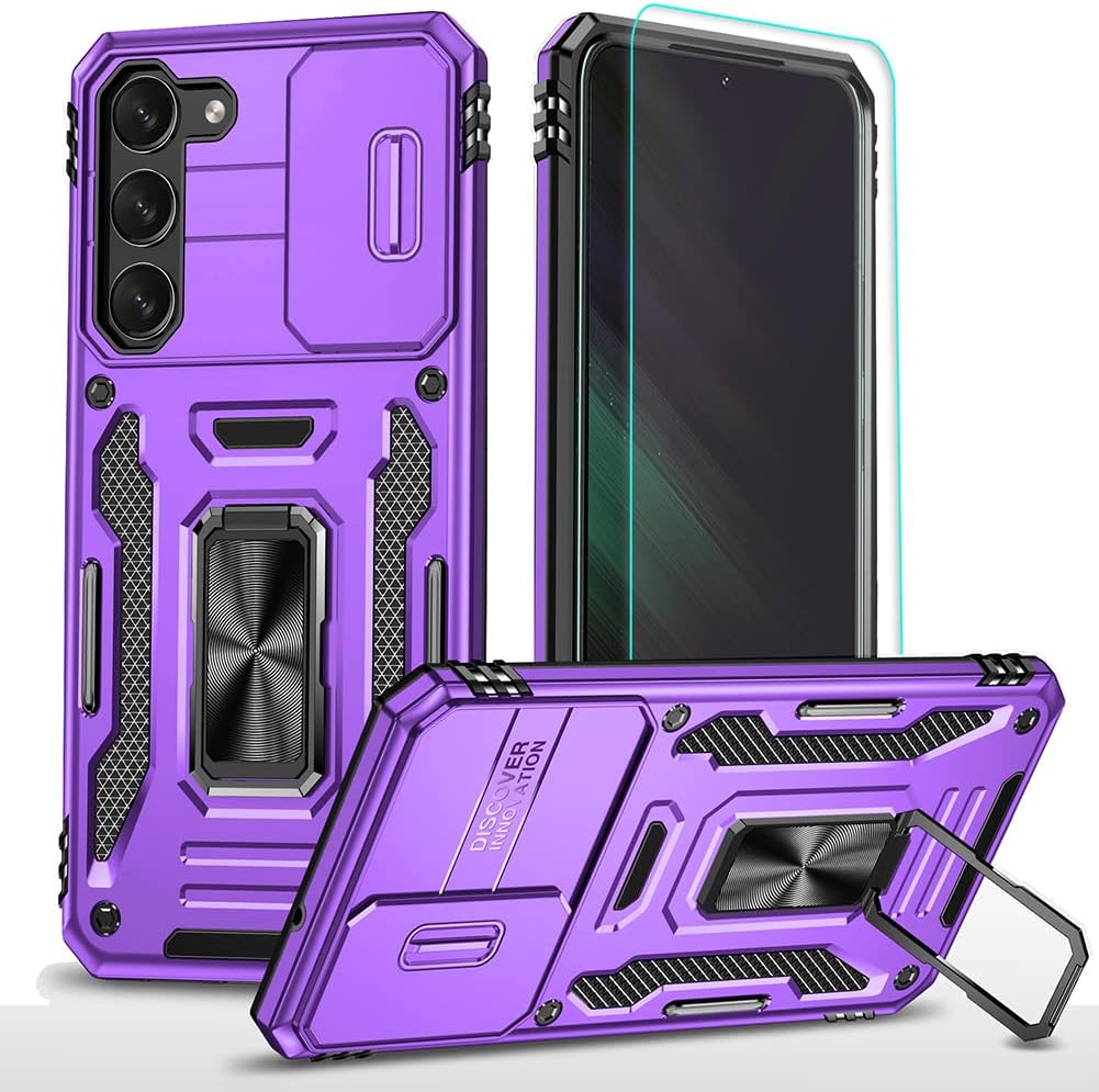 Amazon.com: TONGATE for Samsung Galaxy S23 Case, [with Screen Protector ...