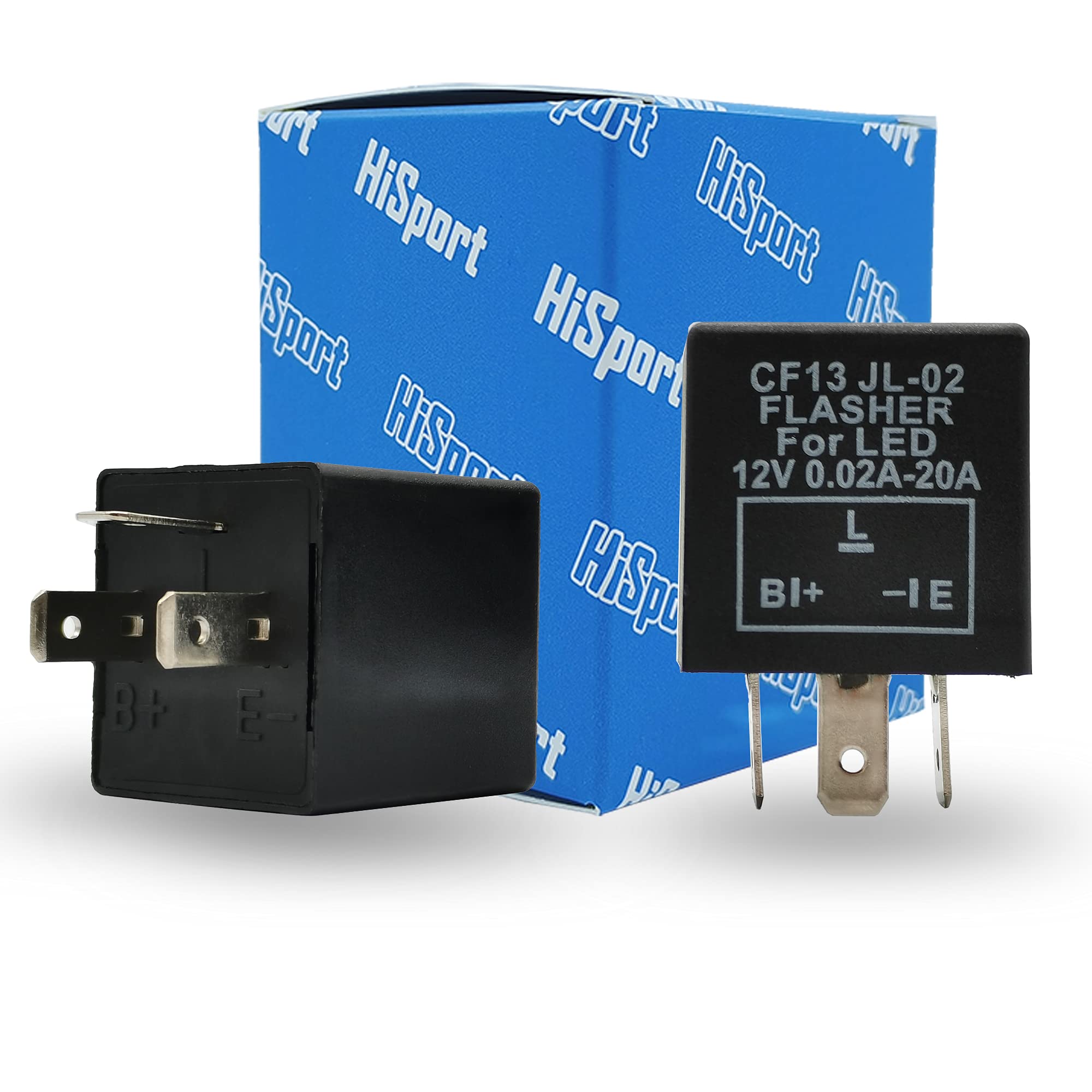 Turn Signal Relay Socket 2-Pin Electronic LED Flasher Relay 2-Pin ...