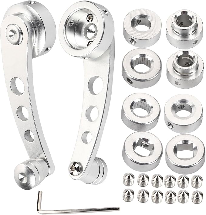 Amazon.com: HilBeliFU 1 Pair Window Crank Handle Replacement Set ...