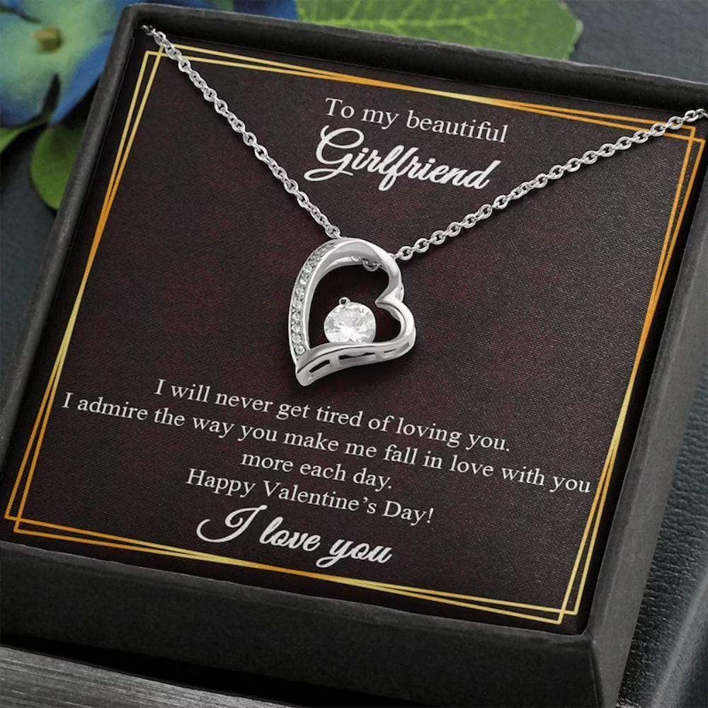 Buy rakva 925 Silver Gift Girlfriend Necklace, To My Girlfriend ...