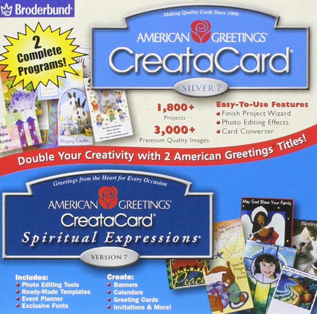 Amazon.com: American Greetings CreataCard Silver 7 & Spirtual ...