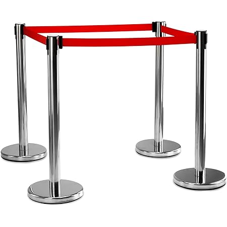 Stagecaptain PLS-200S Absperrständer Personenleitsystem 2 Paar (4 Stück ...