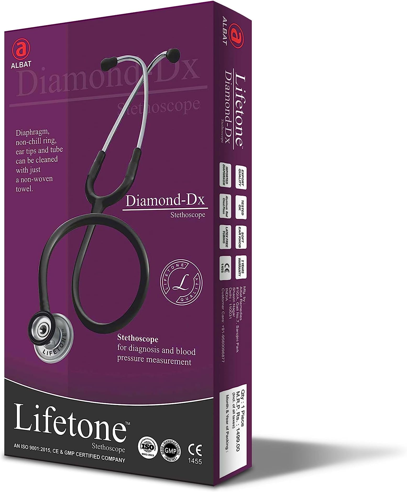 LIFETONE Stethoscope for Doctors and Medical Students (Diamond-Dx ...