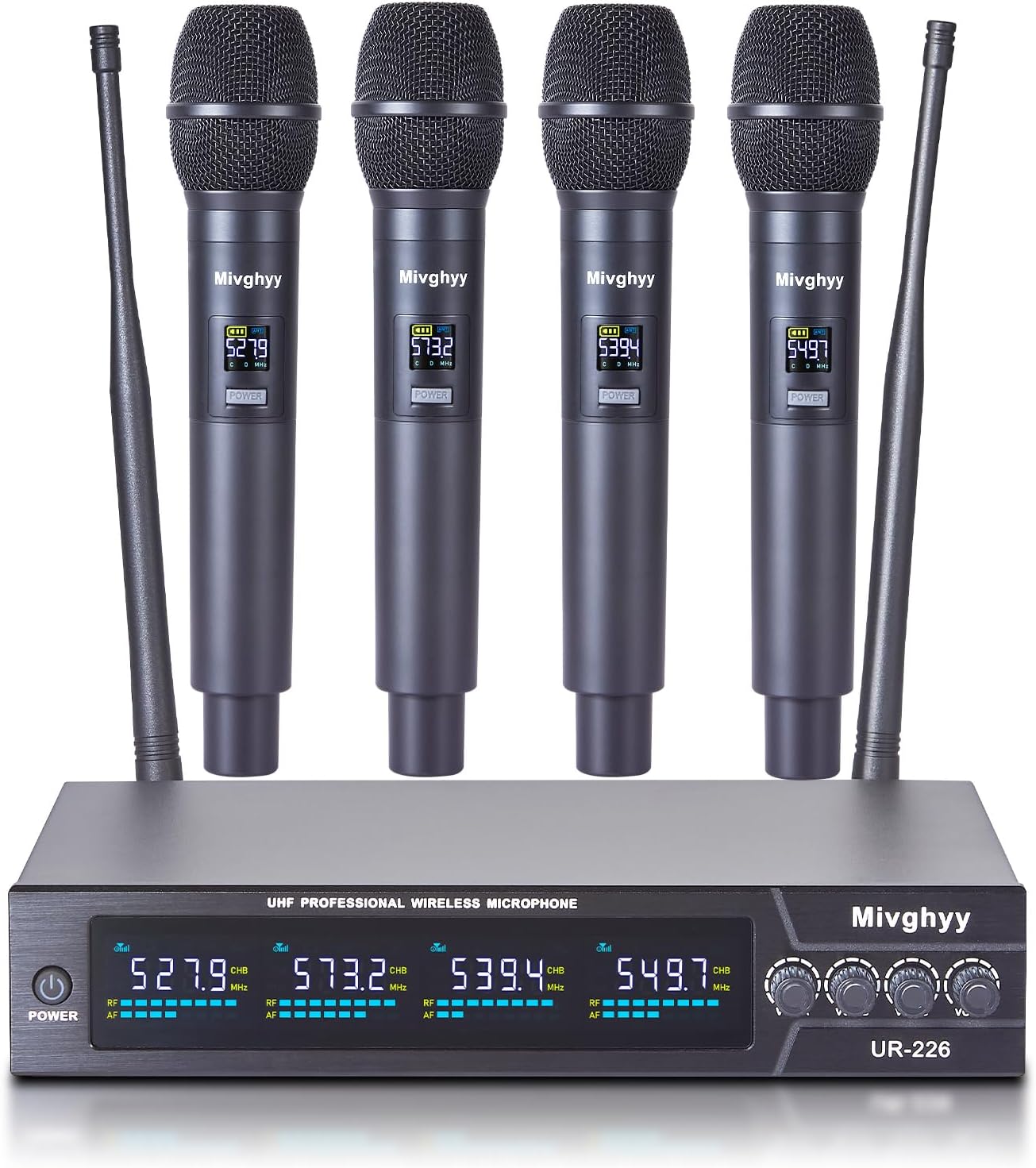 Amazon.com: Zenolix Wireless Microphone System, Metal Dual UHF Cordless ...