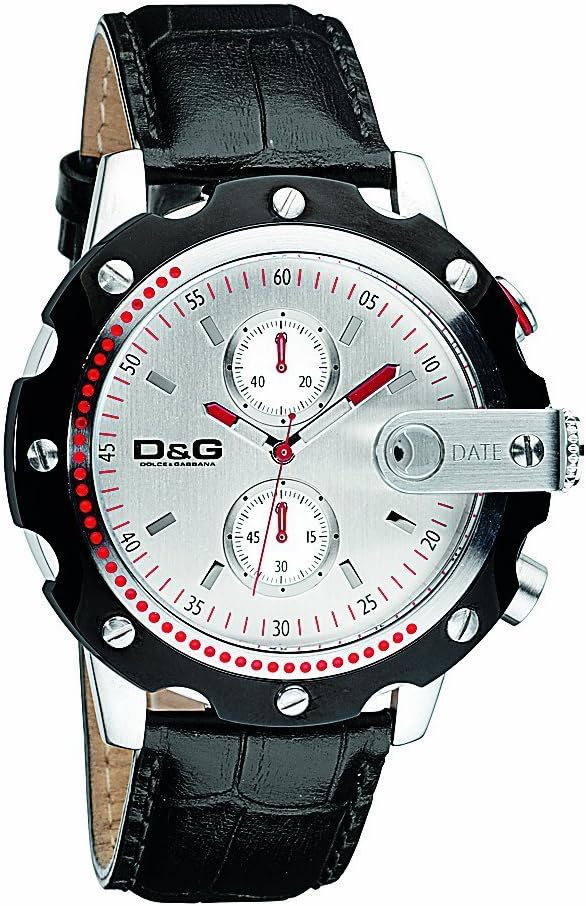 D&G DW0366 Gents Sean Chronograph Black Strap Watch : Amazon.co.uk: Fashion
