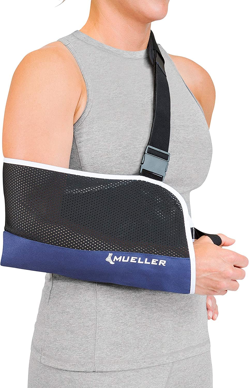 Amazon.com: Mueller Arm Sling, Adjustable, Sport Care, OSFM - Blue ...