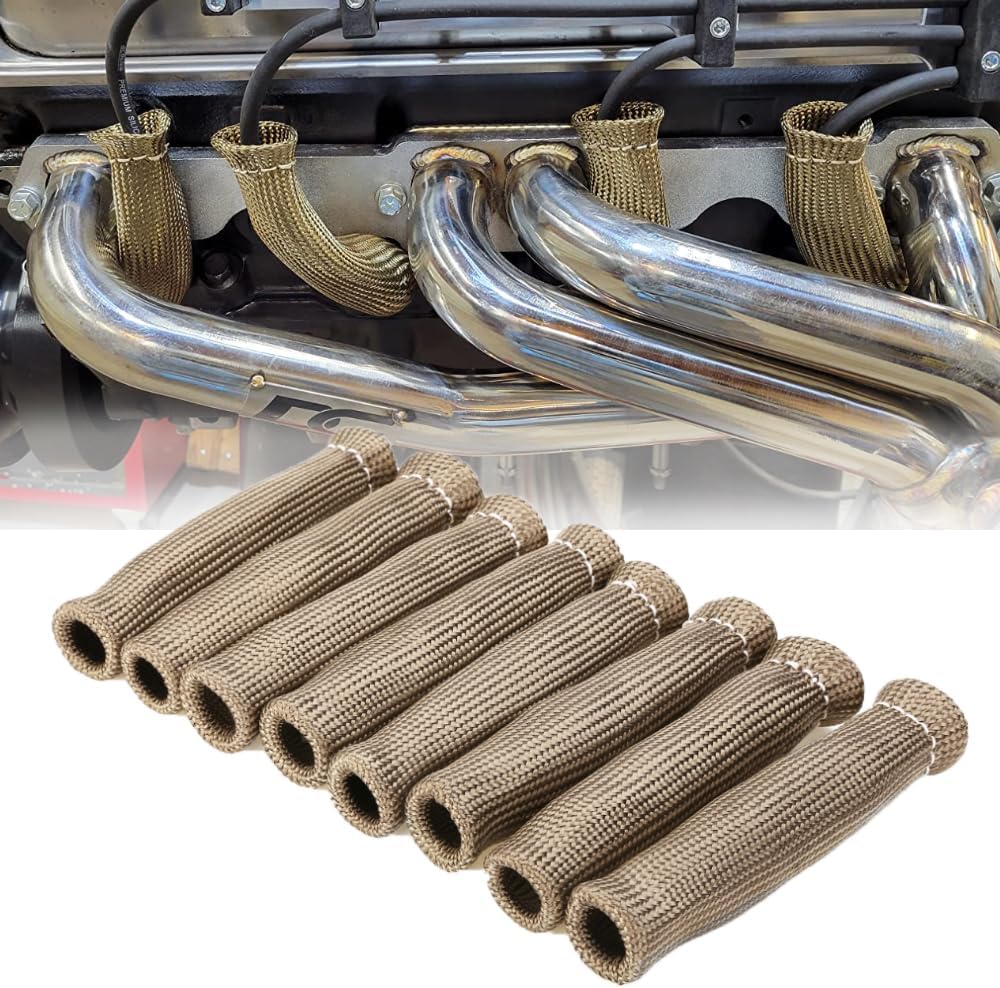 Amazon.com: Spark Plug Wire Heat Shield 8 PCS Spark Plug Wire Boots Protection Insulator 2500 ...