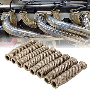 Amazon.com: Spark Plug Wire Heat Shield 8 PCS Spark Plug Wire Boots ...