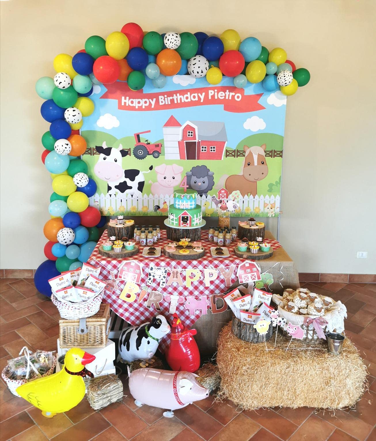 Buy JeVenis 29 PCS Farm Animals Birthday Decoration Farm Animals ...