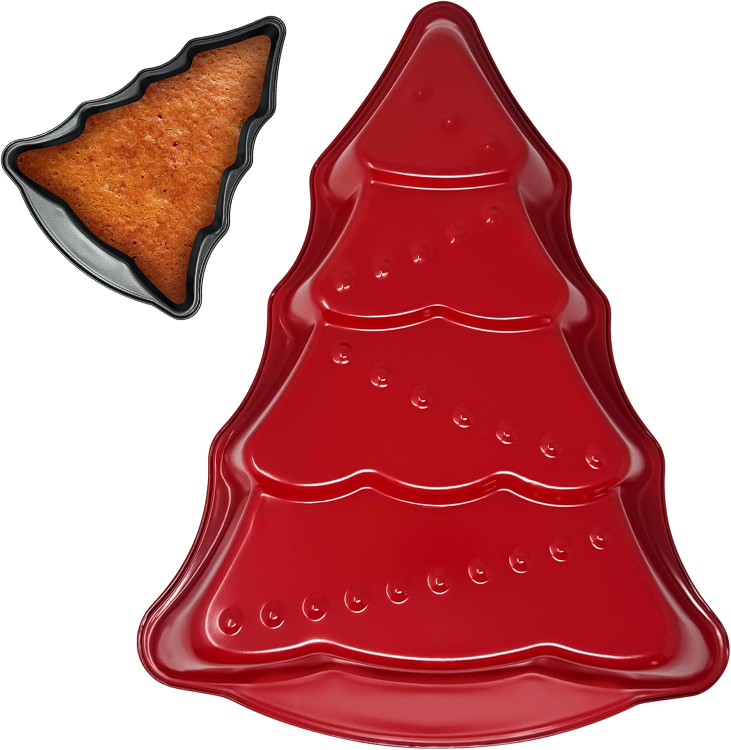 3D Stainless Steel Christmas Baking Molds, Christmas Tree Shaped Cake ...