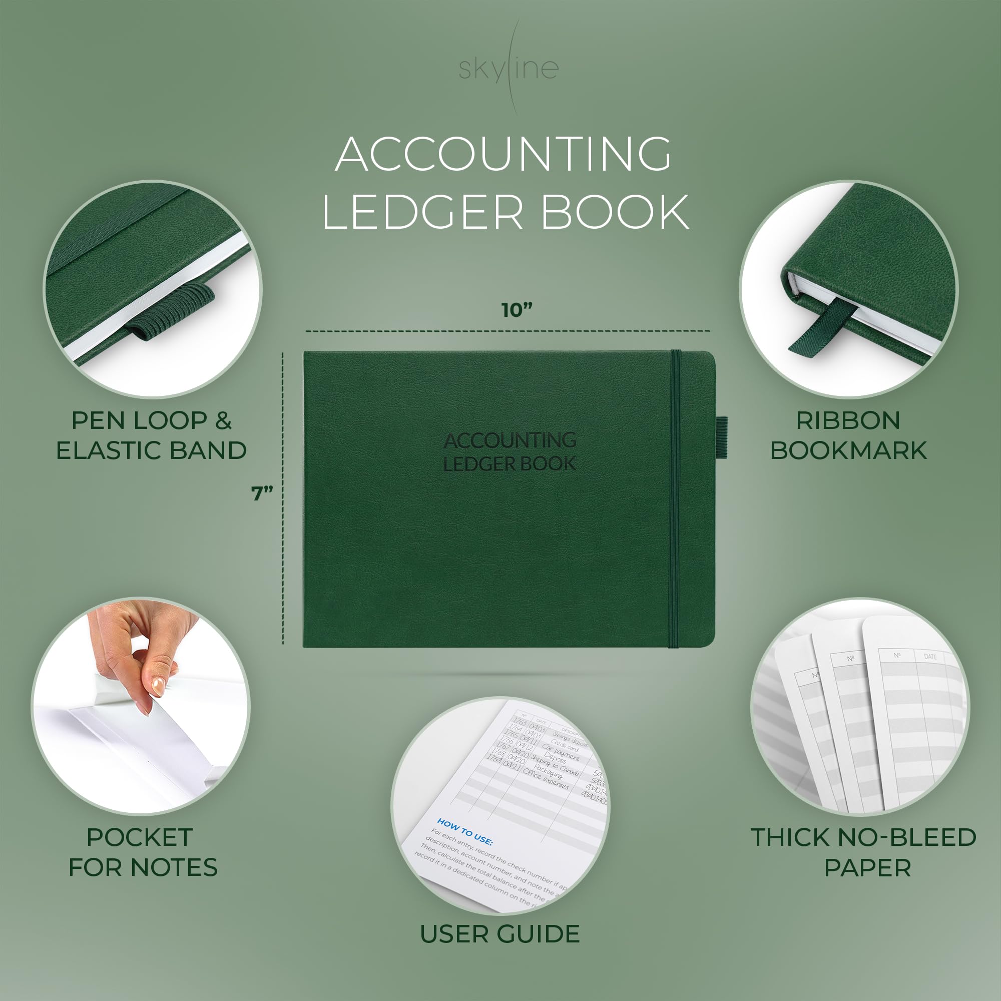 Snapklik.com : Skyline Accounting Ledger Book Columnar Log Journal For ...
