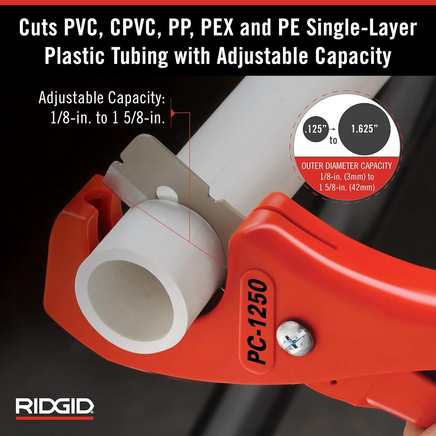RIDGID PC-1250 Simple Coupure En Plastique Tuyau et Maroc | Ubuy