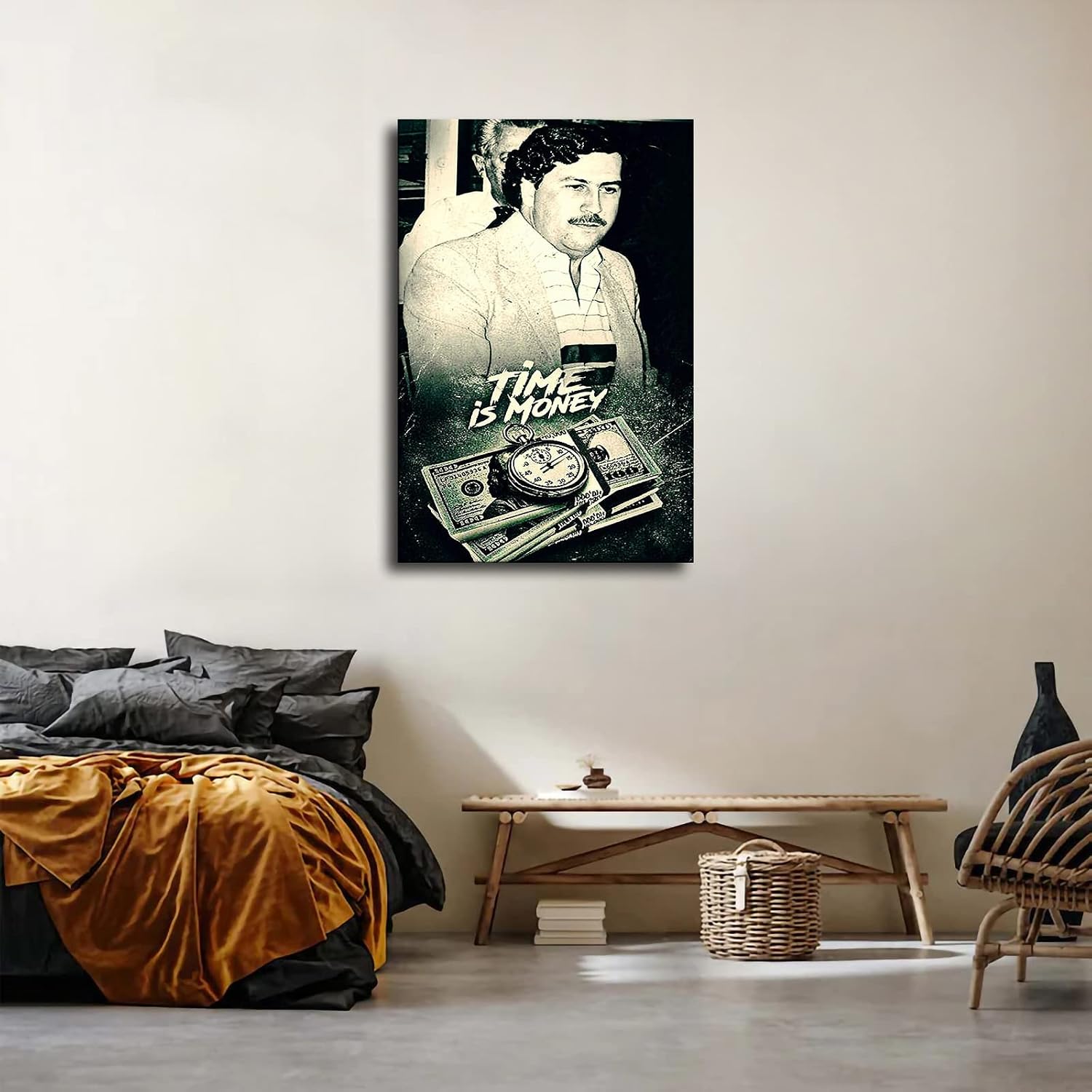 Póster de Pablo Escobar con frases de Mugshot El Patrón Kingpin Cartel ...