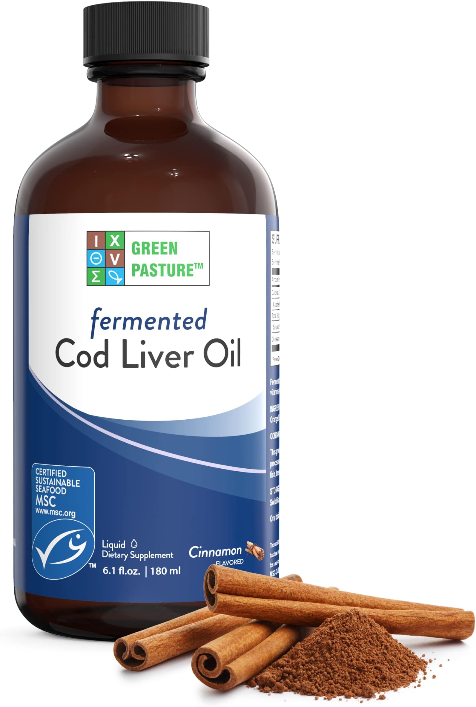 Amazon.com: Green Pasture - Fermented Cod Liver Oil Liquid - 6 fl. oz ...