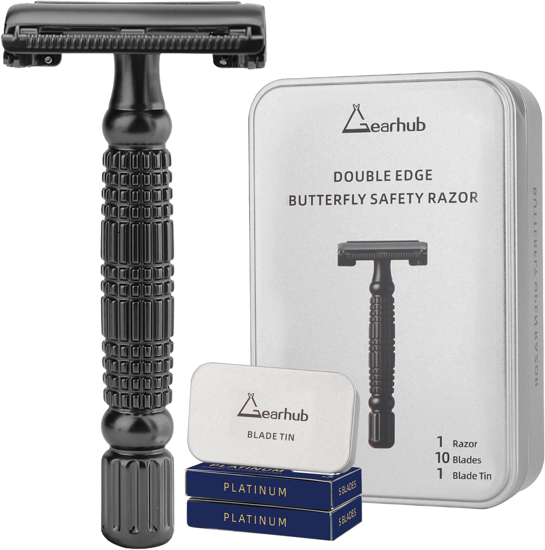 Amazon.com: RAZILO Ultimate Butterfly Safety Razor - Heavy Duty Twist ...