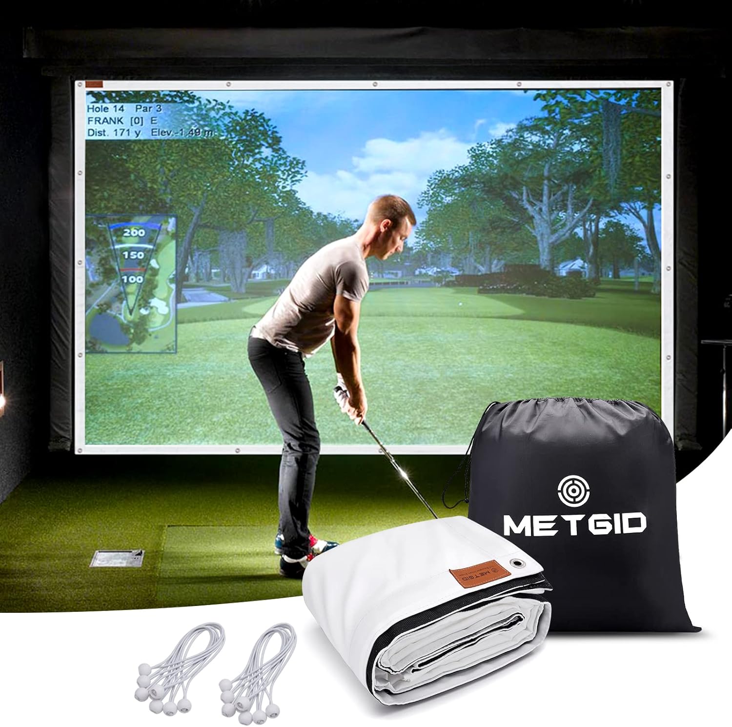 Amazon.com: Golf Simulator Impact Screen Display Projection Screen for ...