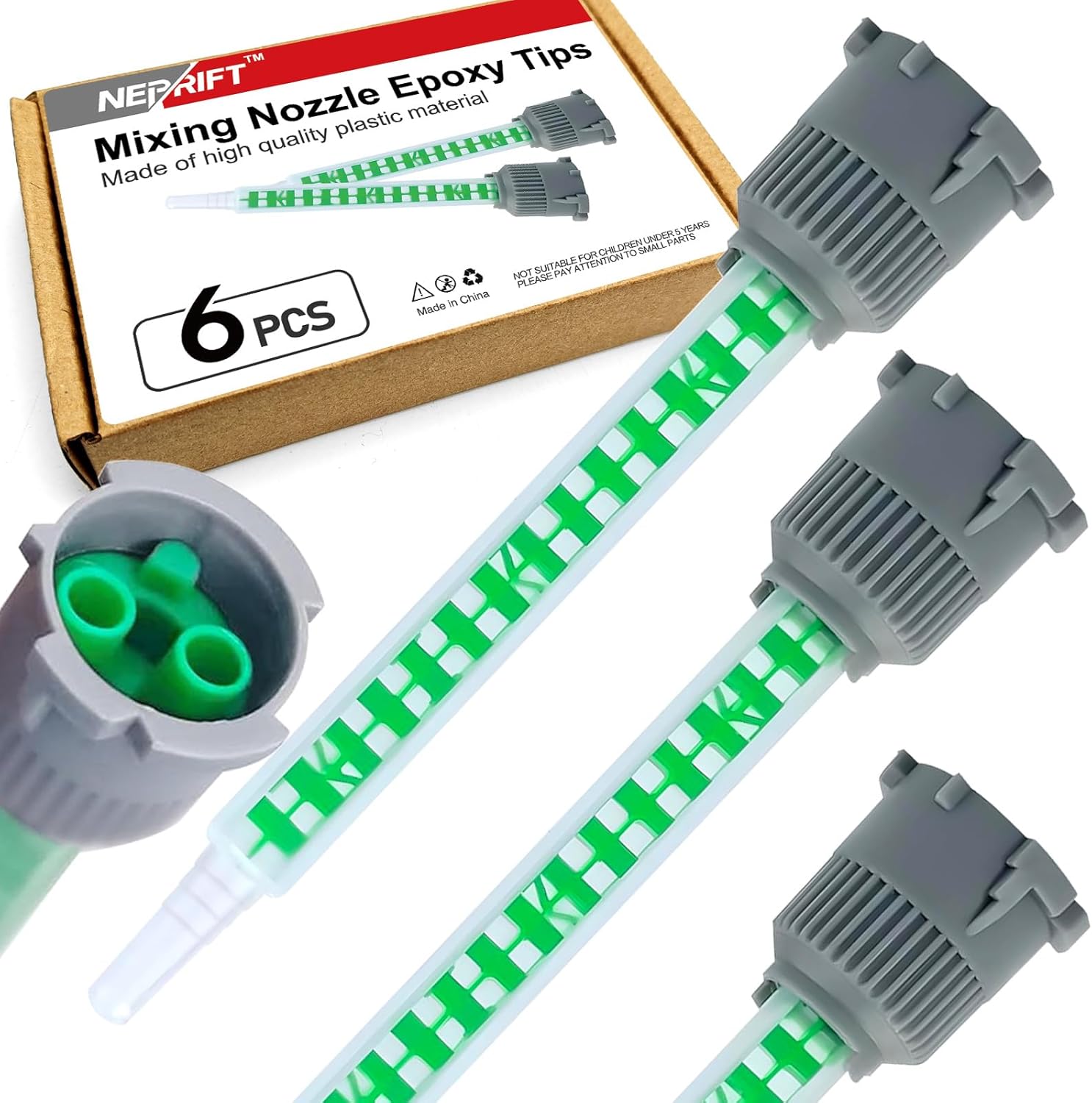 Amazon.com: 6 Pcs Epoxy Mixing Nozzle, Adhesive Mixing Nozzle Tip ...