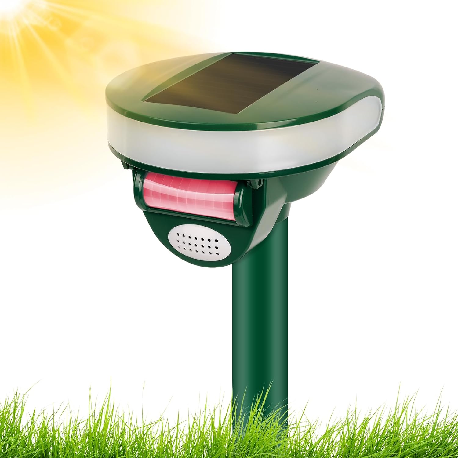 Ultrasonic Cat Repellent, Solar Animal Repeller, Solar Powered/USB ...