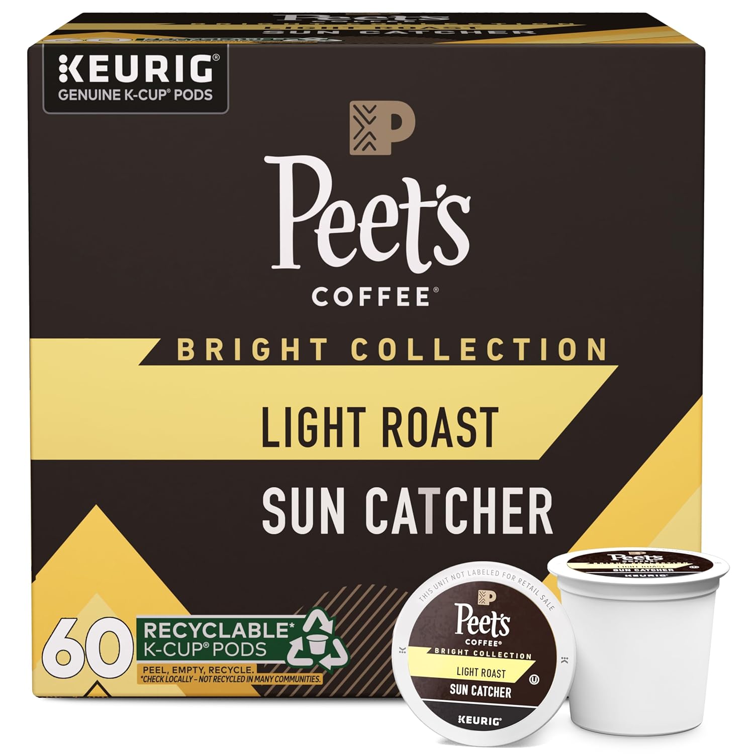 Amazon.com: Peet's Coffee, Light Roast Keurig K-Cup Pods - Sun Catcher ...