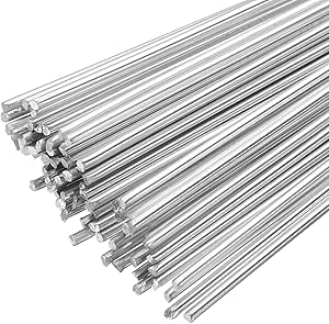 sourcing map 80pcs Aluminum Welding Rods 9.84" x 1/16" Aluminum Silicon ...