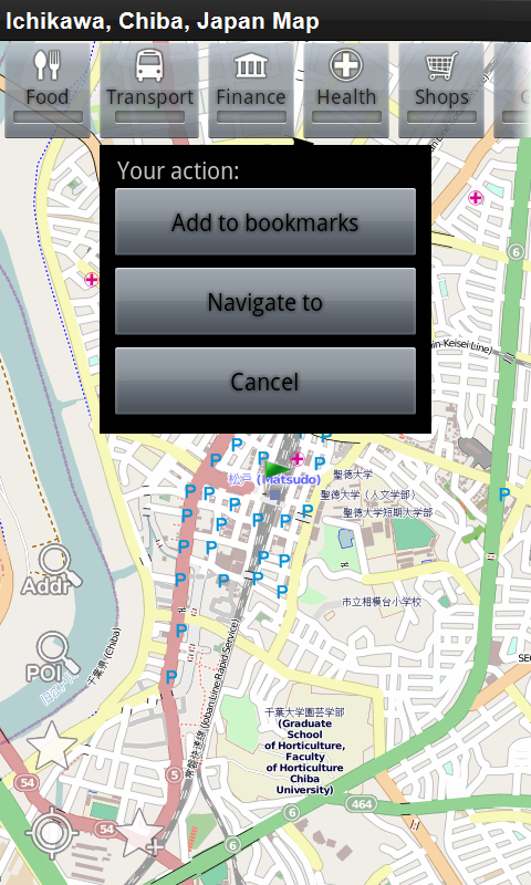 Ichikawa, Chiba, Japan Offline Map: PLACE STARS:Amazon.com:Appstore for ...