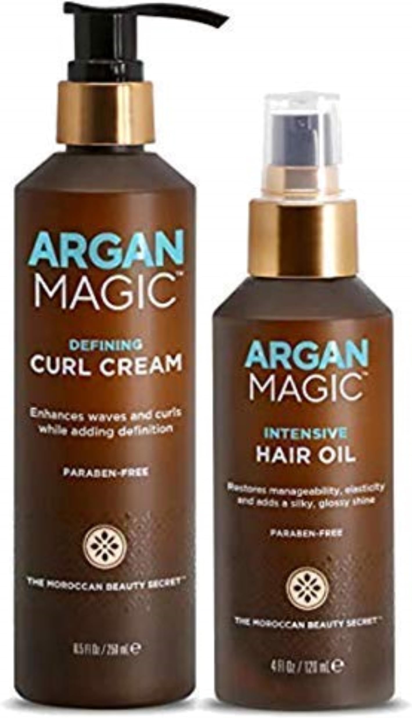 Amazon.com: Argan Magic Defining Curl Cream & Hair Cream Oil Combo Pack ...