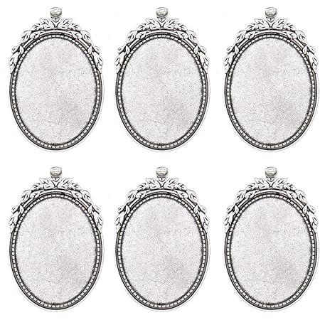 Amazon.com: PH PandaHall 60pcs Bezel Pendant Blanks Settings - 30pcs ...