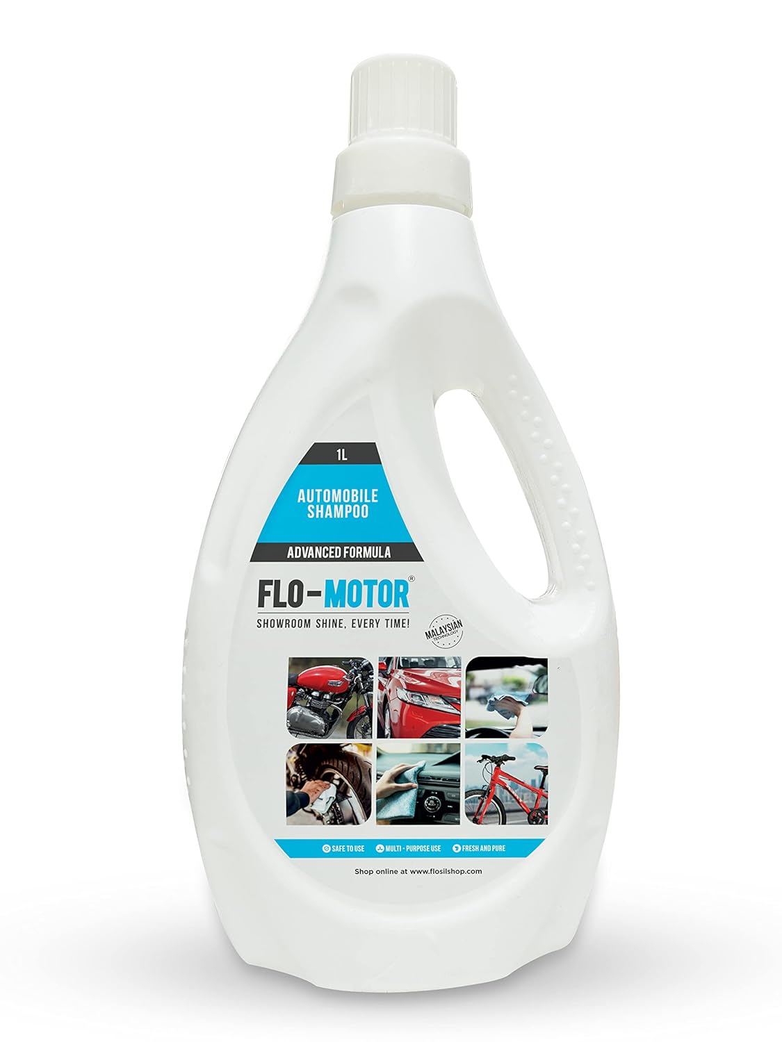 Flo-Motor Car Shampoo & Bike Shampoo (CONCENTRATE) | Cleans and Shines ...