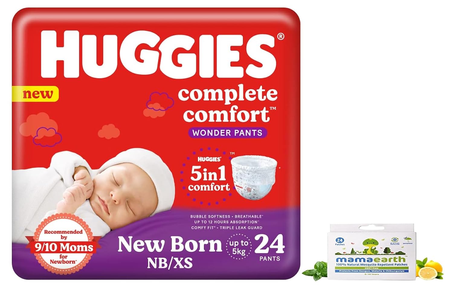 Huggies Complete Comfort Wonder Pants, Extra Small (XS) Size Baby ...