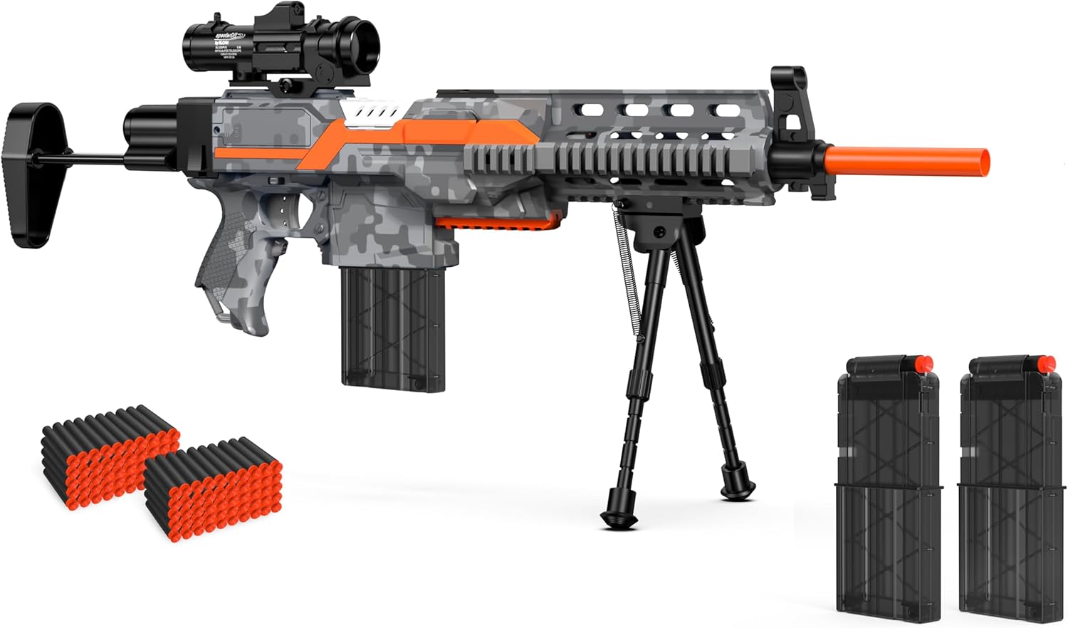 Amazon.com: Semour Toy Gun for NERF Guns Automatic Sniper Bullets ...