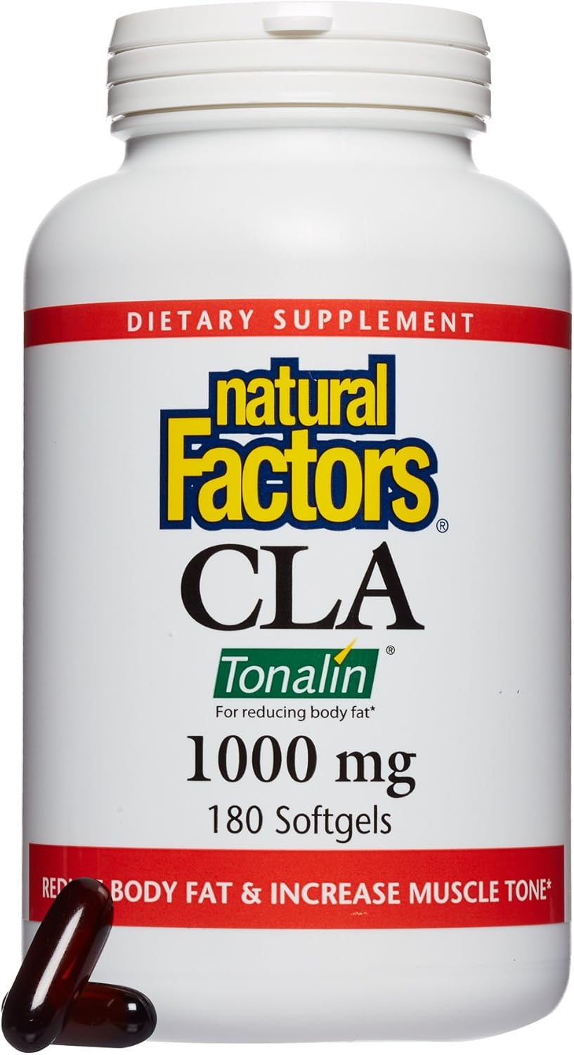 Natural Factors CLA Tonalin (1000mg) 180 sgels : Amazon.ca: Health ...
