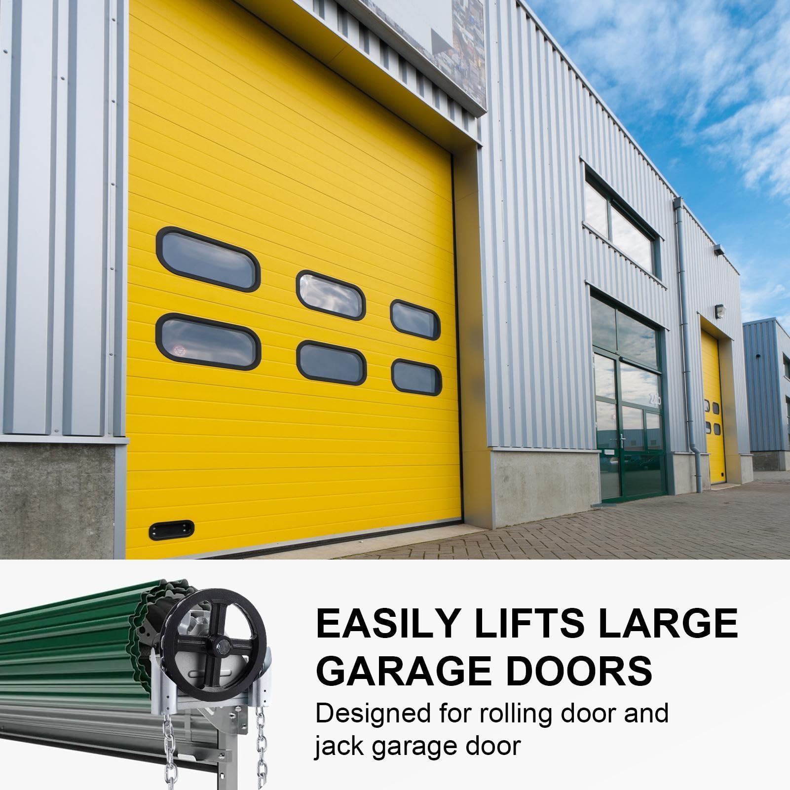Snapklik.com : Garage Door Jackshaft Chain Hoist,commercial Garage Door ...