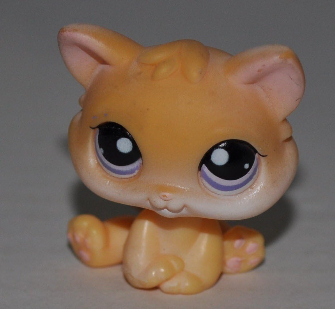 Amazon.com: Kitten #114 (Orange, Purple Eyes) - Littlest Pet Shop ...