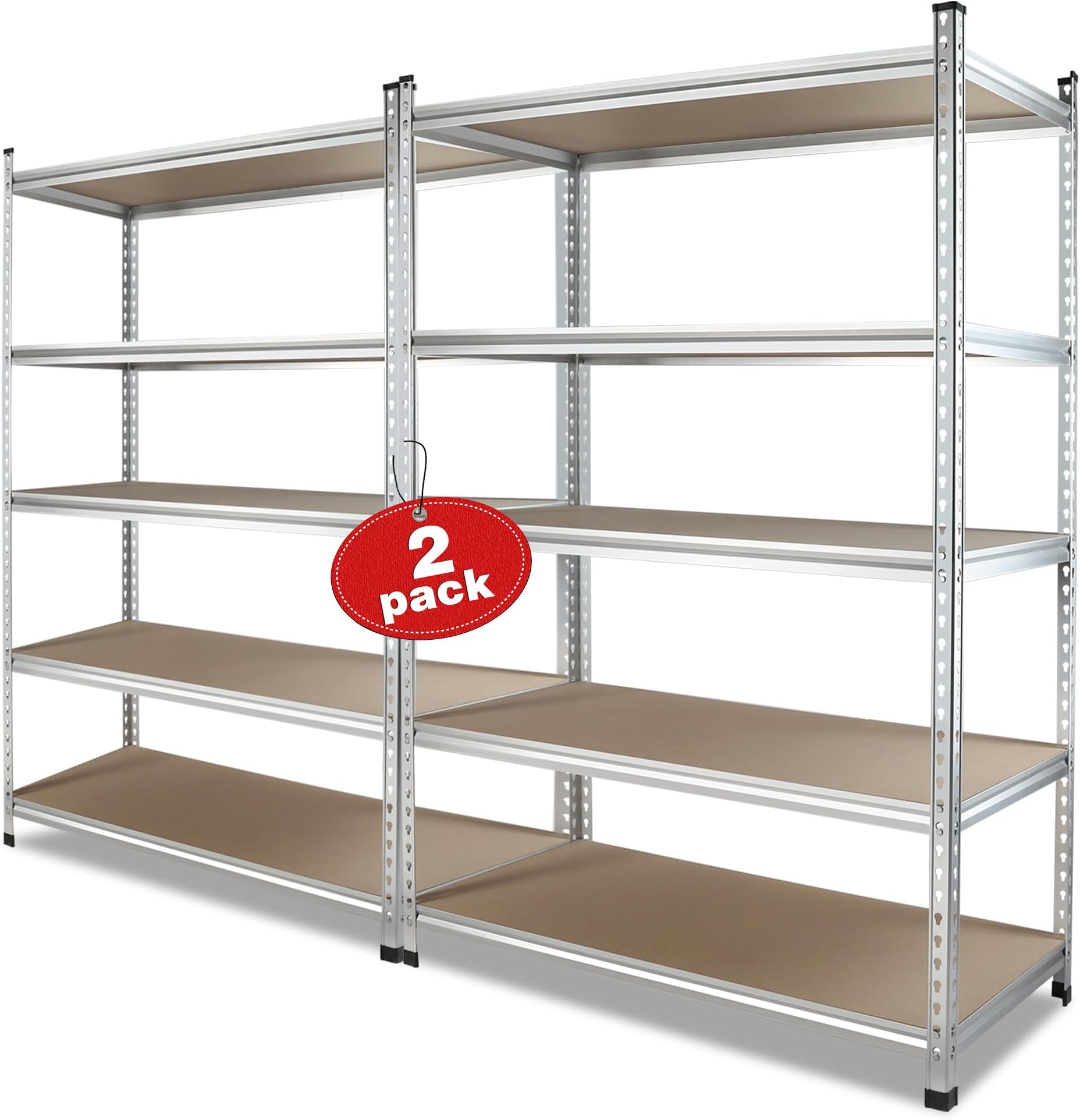 Amazon.com: WORKPRO 5-Tier Storage Shelving Unit, 48”W x 24”D x 72”H ...