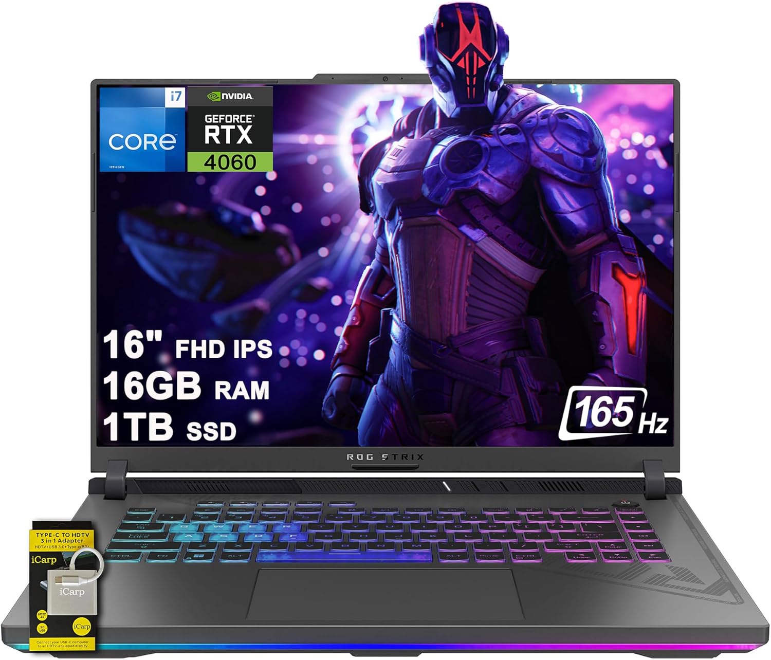 Amazon.com: ASUS ROG Strix G16 Gaming Laptop 16" FHD 165Hz (G-SYNC, 100 ...