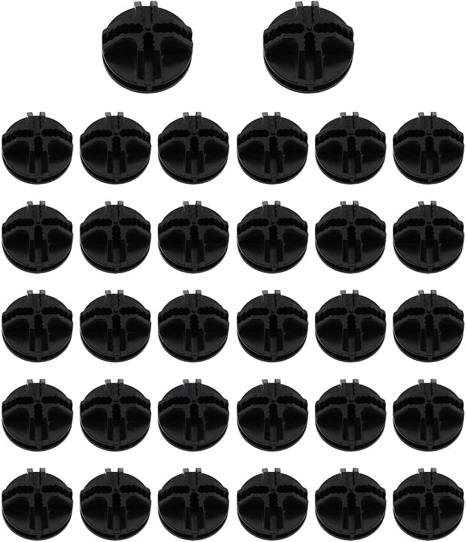 Amazon.com: E-outstanding Wire Cube Grid Connector 32PCS Black Plastic ...