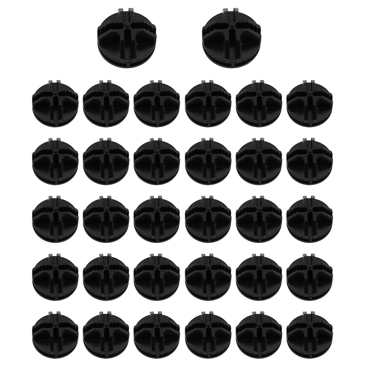 Amazon.com: E-outstanding Wire Cube Grid Connector 32PCS Black Plastic ...