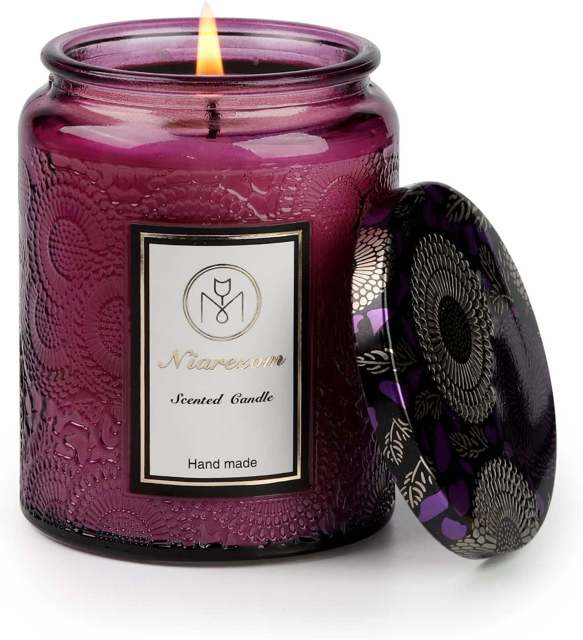 Amazon.com: Niarezom Highly Scented Candles, Natural 14% Essential Oil ...