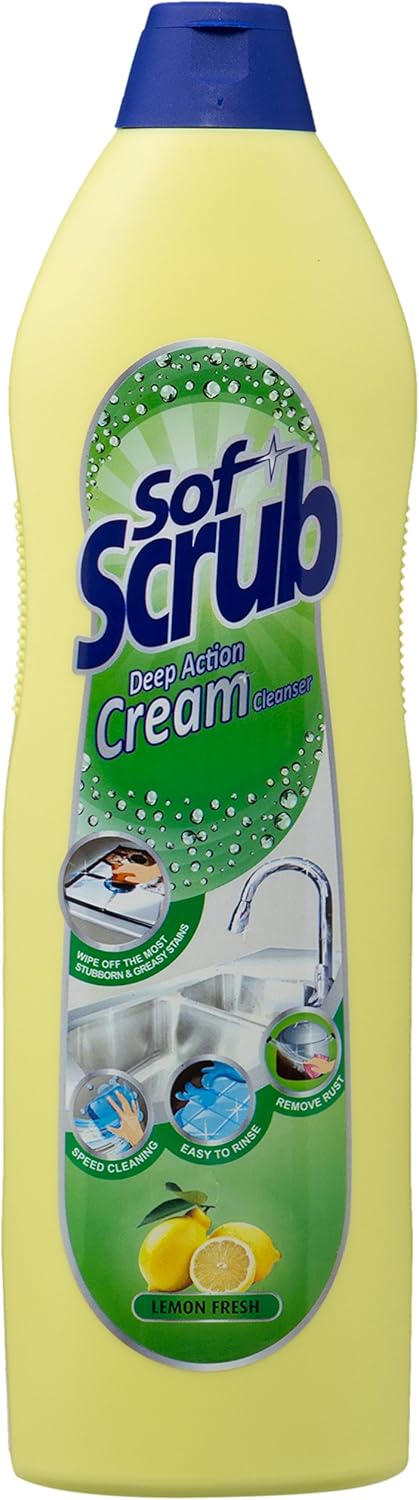 Sofscrub Deep Action Cream Cleanser, Lemon Fresh, 500ml : Amazon.sg ...