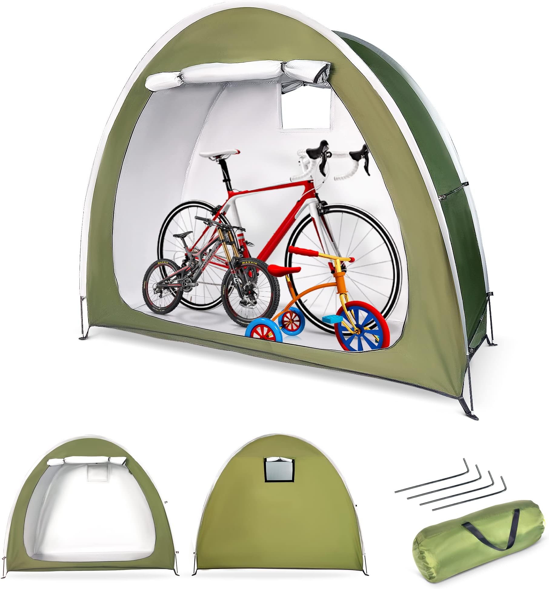 Amazon.com : Bike Storage Tent, Anti-Dust Waterproof Bicycle Tent ...