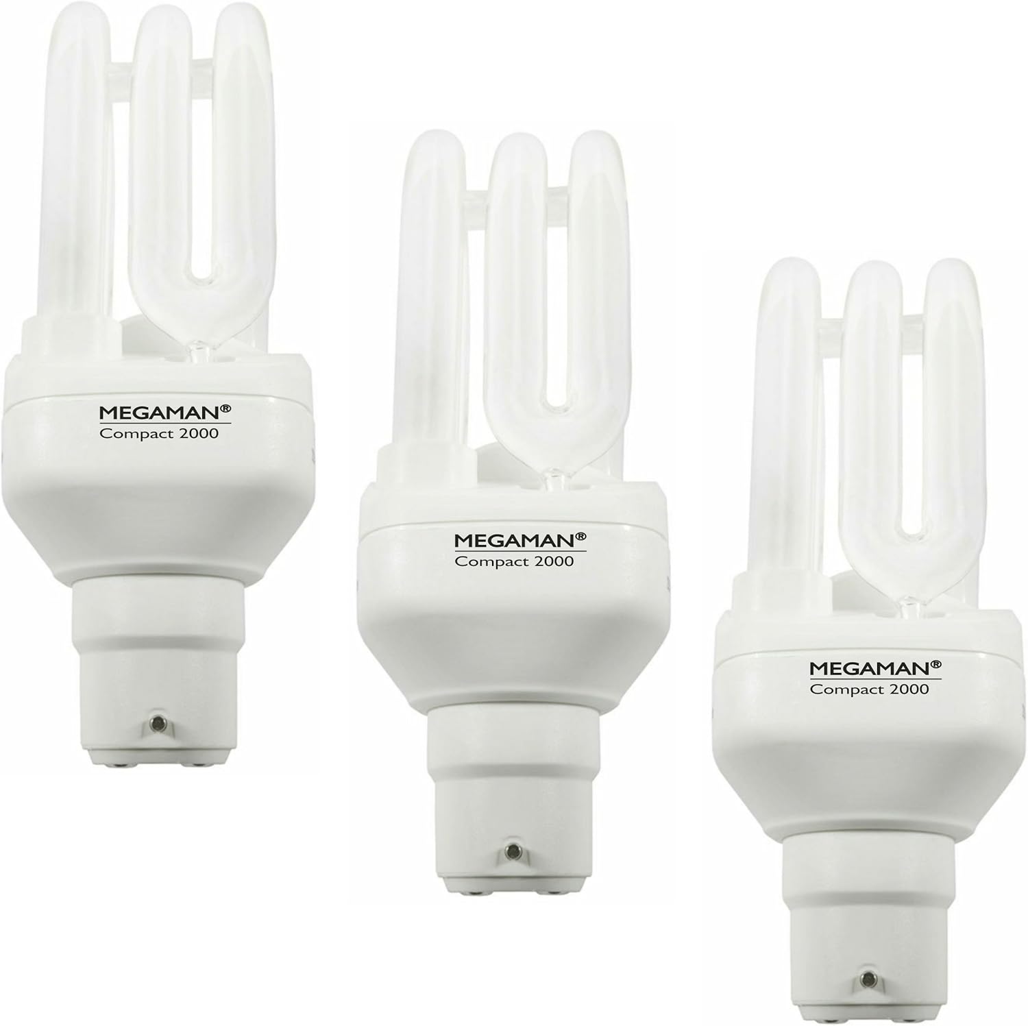 3 x 11w Compact Energy Saving Bayonet Cap BC B22 Light Bulb [ Replaces ...