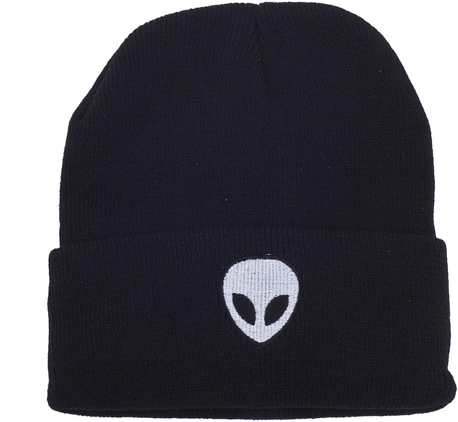 Lux Accessories Black White Alien Beanie Hat at Amazon Women’s Clothing ...
