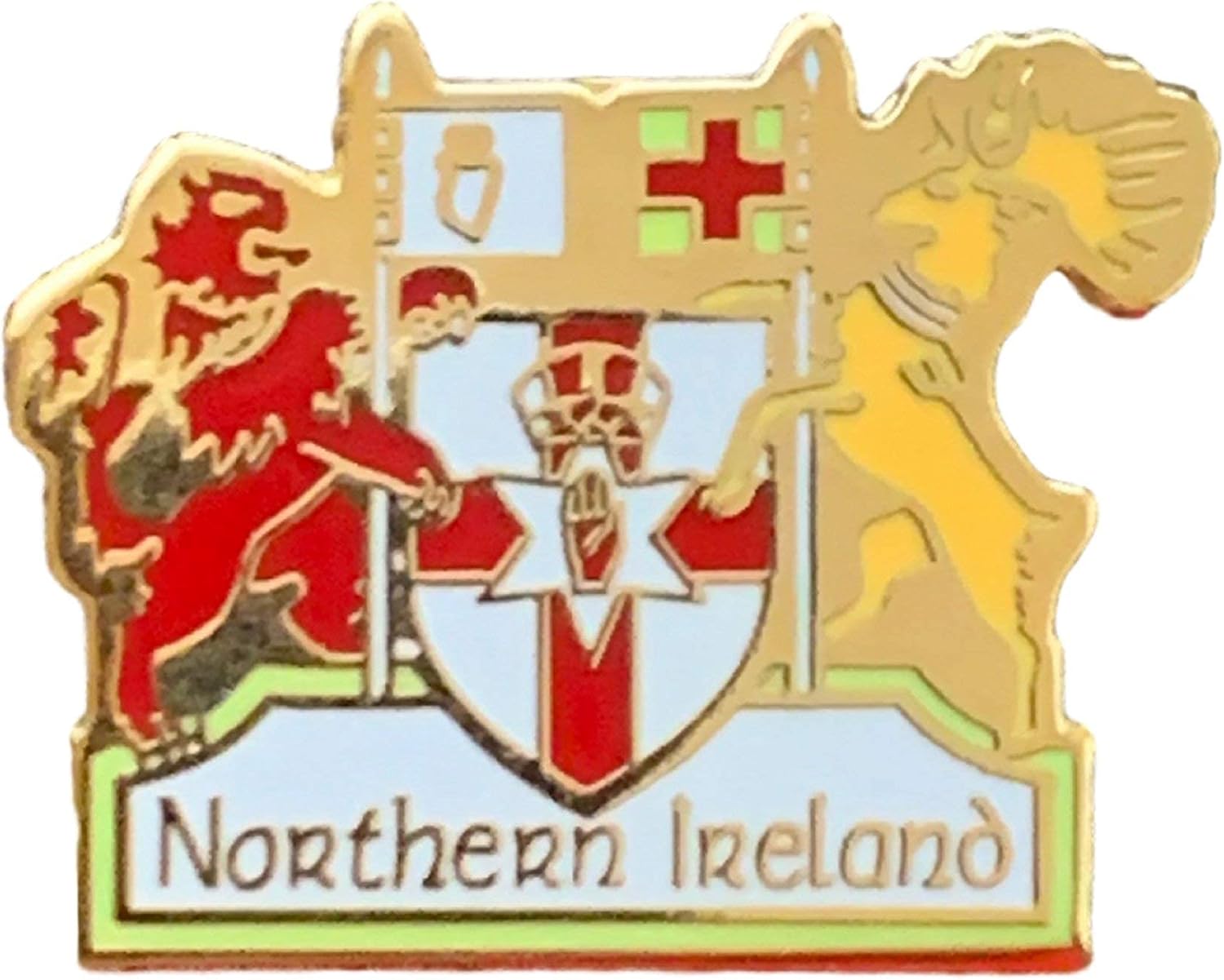 Northern Ireland Crest Quality Enamel Lapel Pin Badge T963 : Amazon.co ...