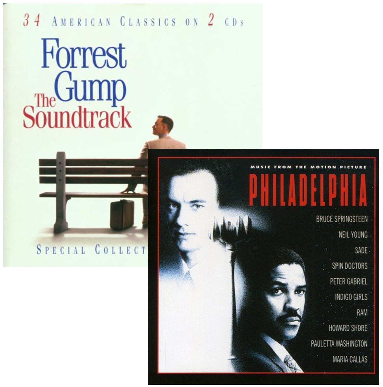 Forrest Gump - Philadelphia - Tom Hanks - 2 CD Movie Soundtrack ...